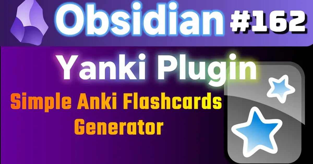 Obs162｜Obsidian簡單且容易操控的Anki新外掛：Yanki與Anki同步技巧 | 簡睿學堂